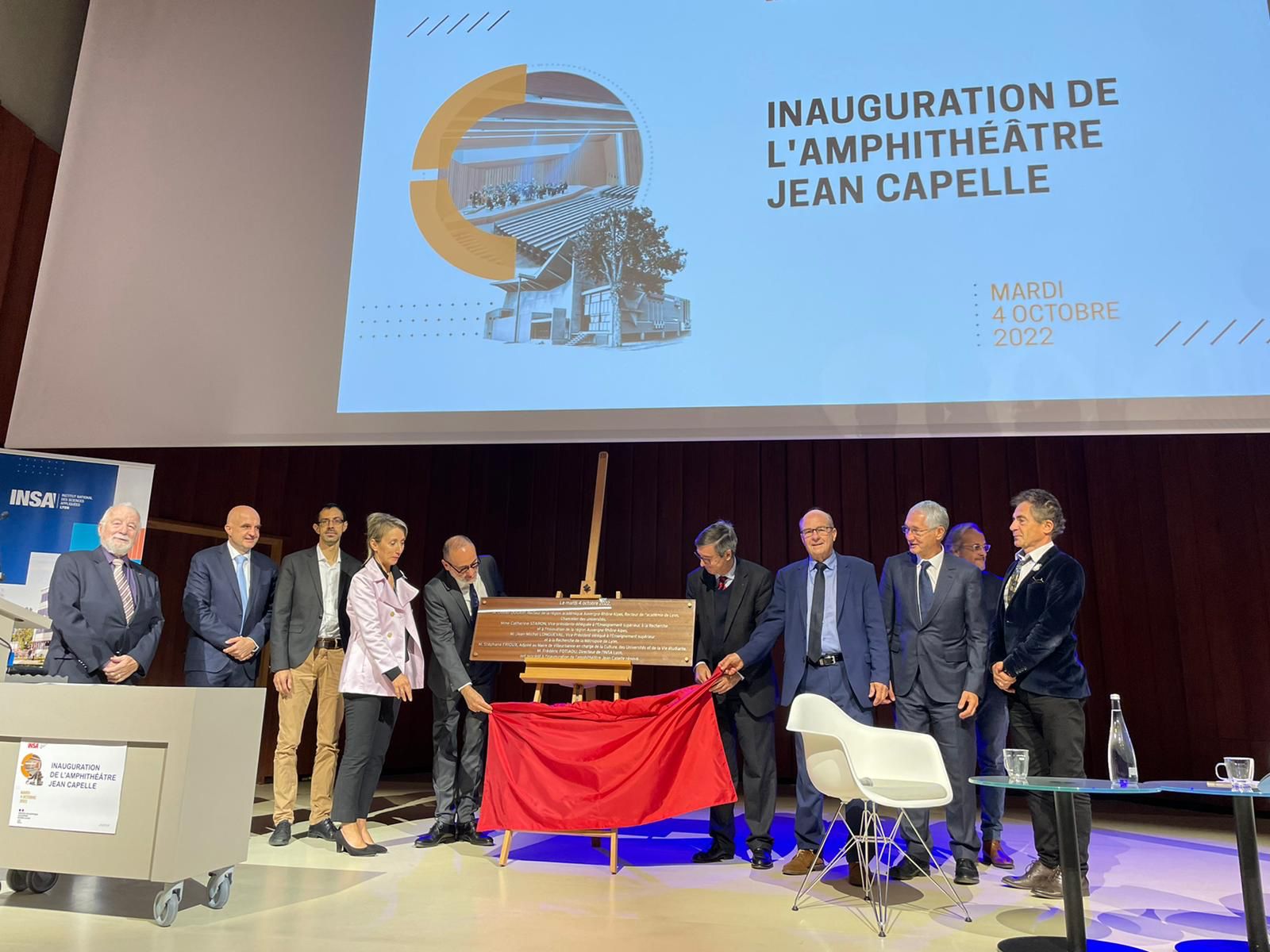Inauguration du nouvel amphithéâtre Capelle à l'INSA de Lyon | Académie ...