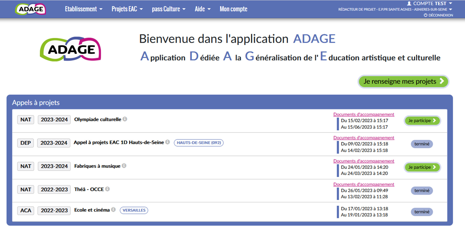 ADAGE | Académie de Lyon