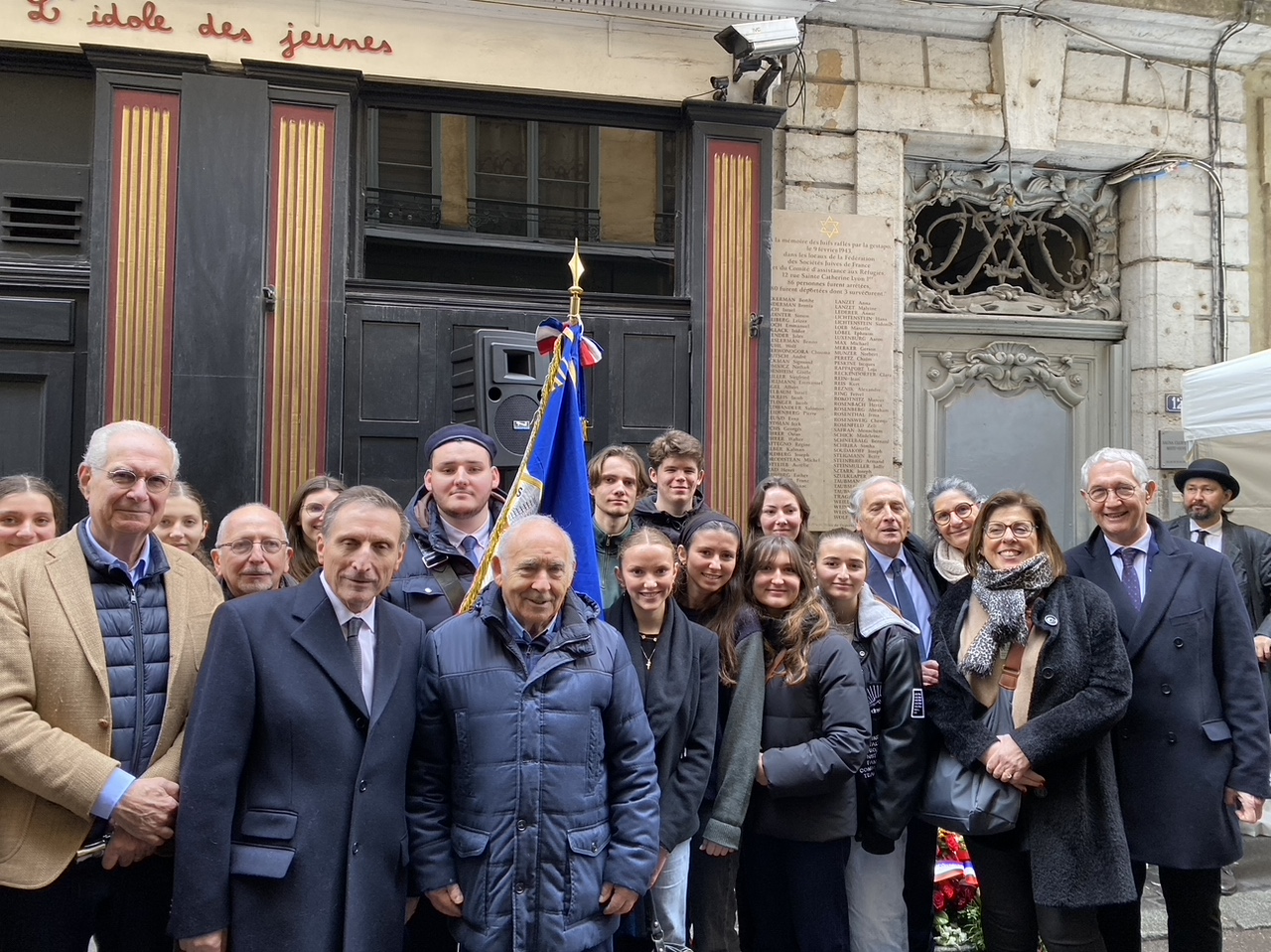 Des écoliers du Rhône à la commémoration de la rafle de la rue Sainte-Catherine | Académie de Lyon
