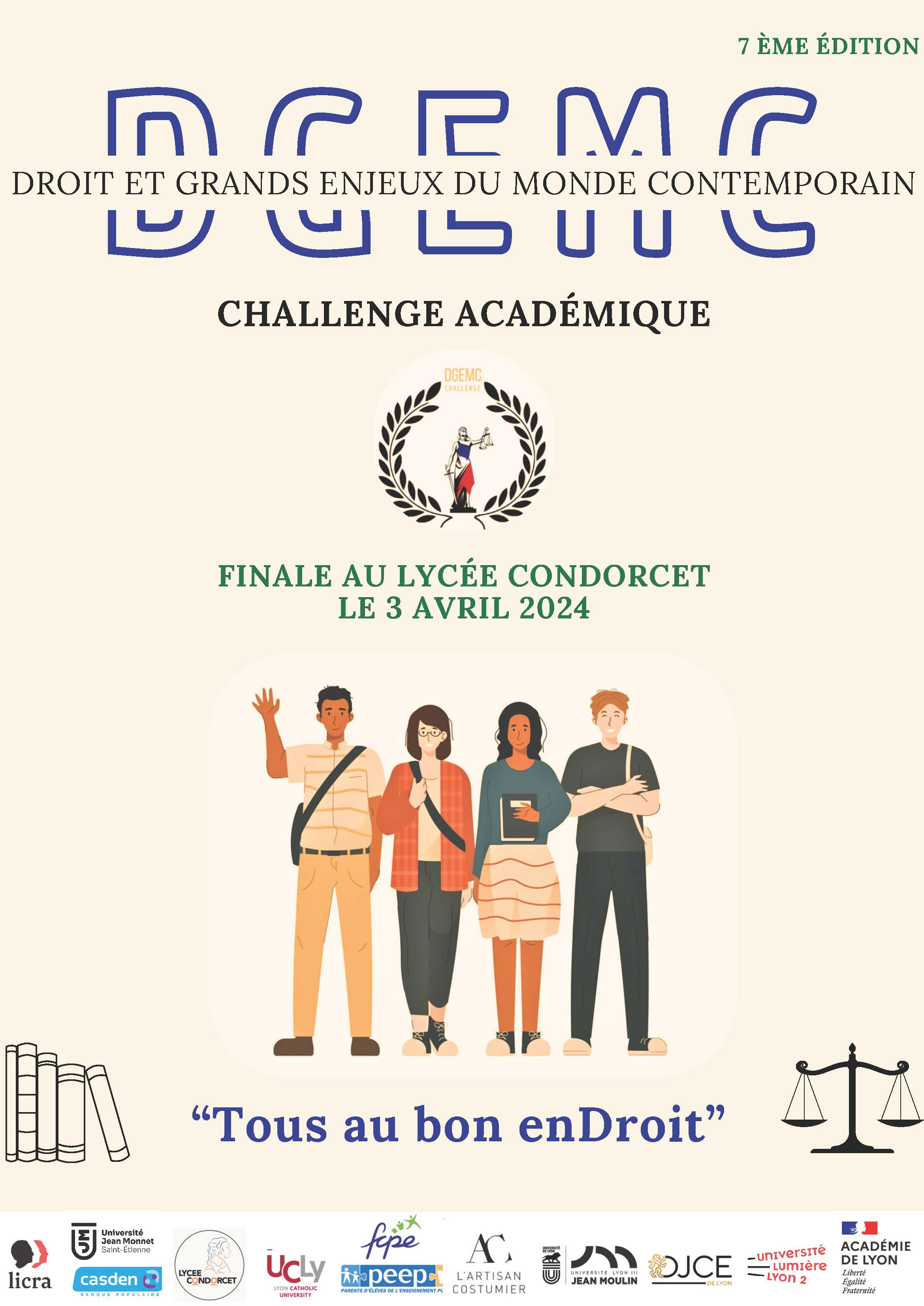 7ᵉ édition du challenge Droit et Grands Enjeux du Monde Contemporain (DGEMC) | Académie de Lyon