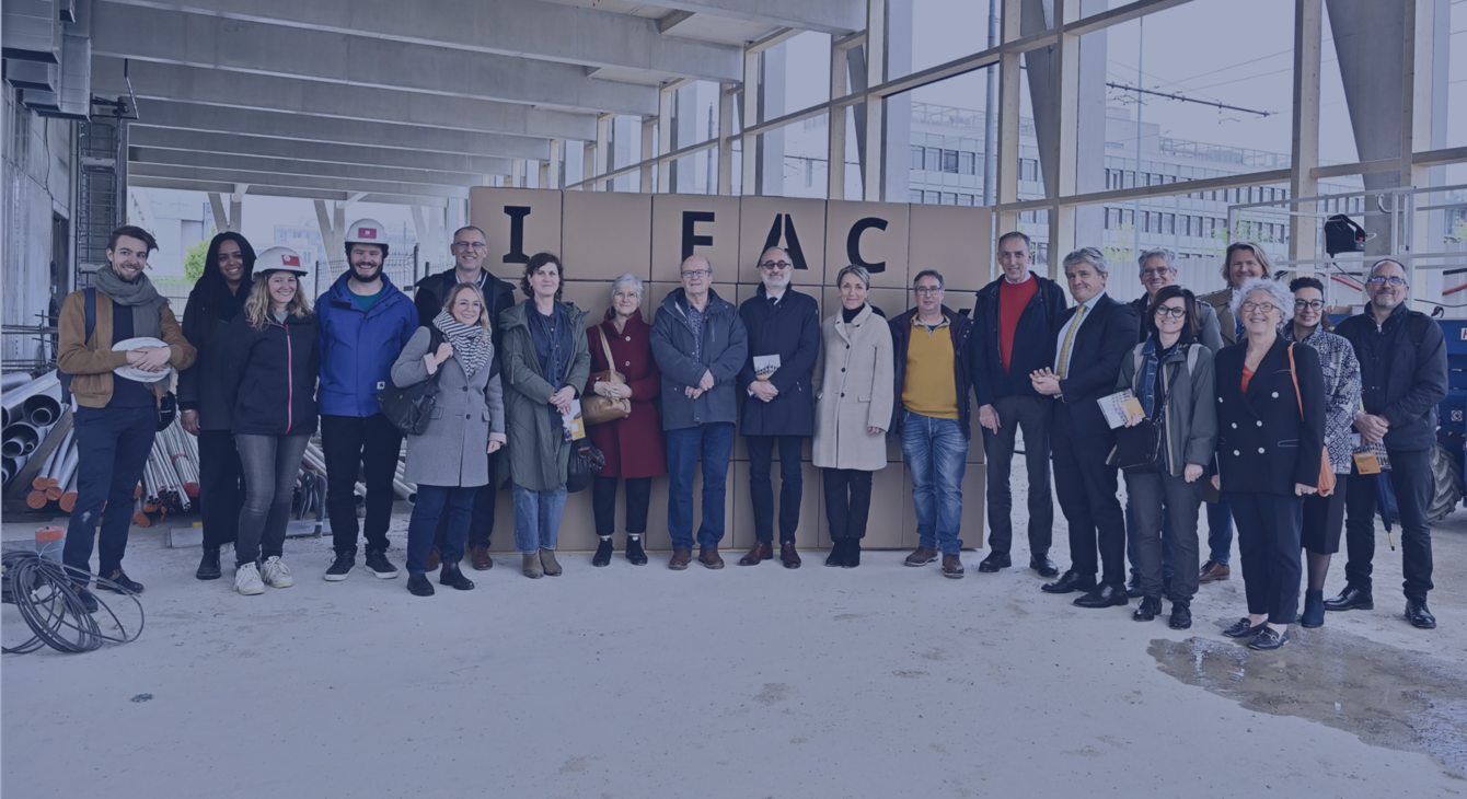 Visite intermédiaire du chantier de la I-Factory sur le campus LyonTech ...